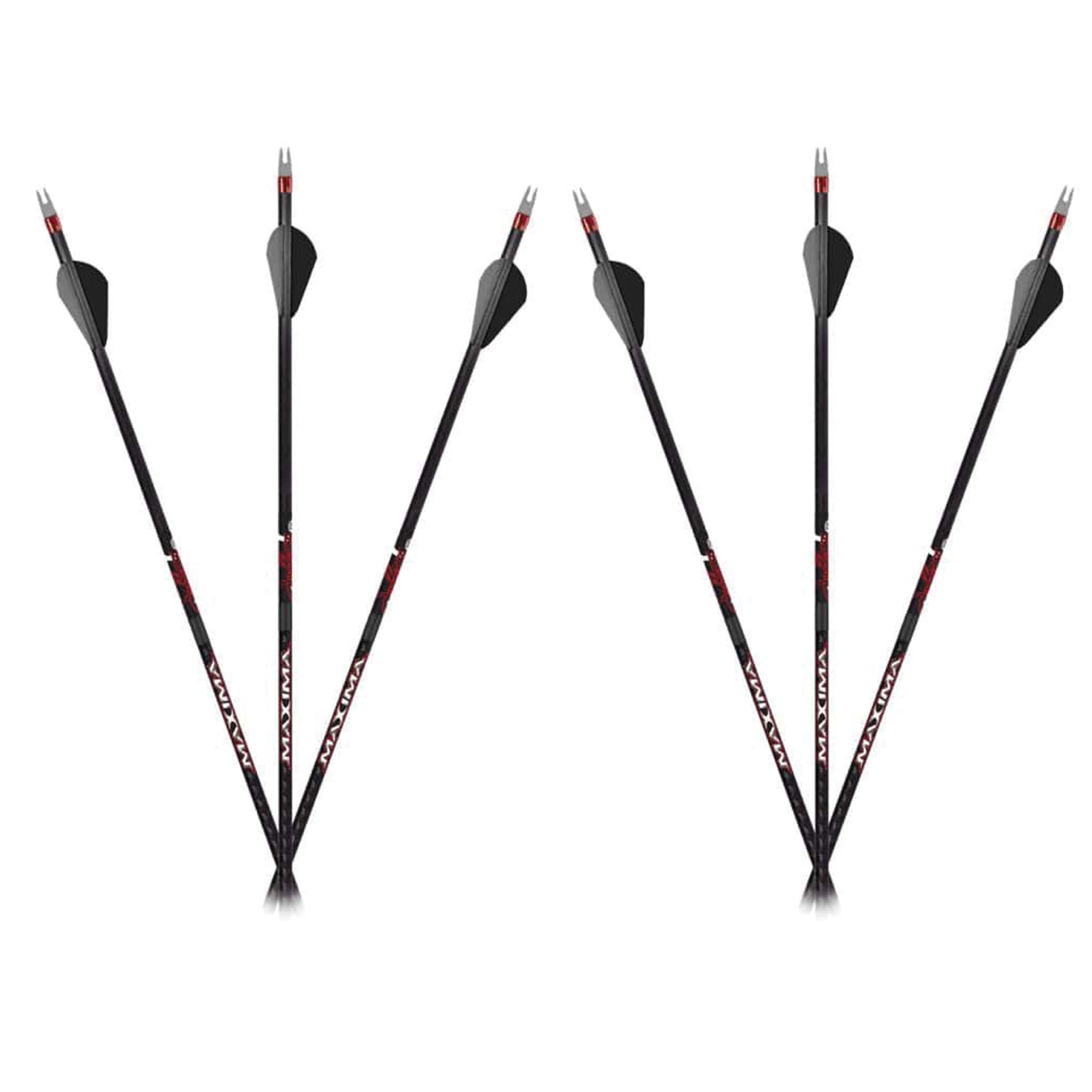 Carbon Express Maxima Sable RZ 400, 6-Pack Fletched - Walmart.com