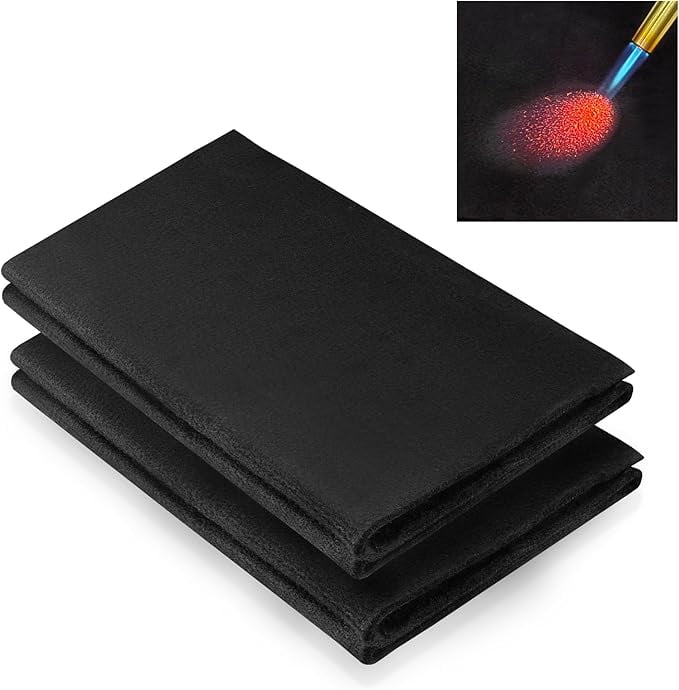 Carbon Felt Welding Blanket Fireproof - 2 Packs 12" X 27" Heat ...