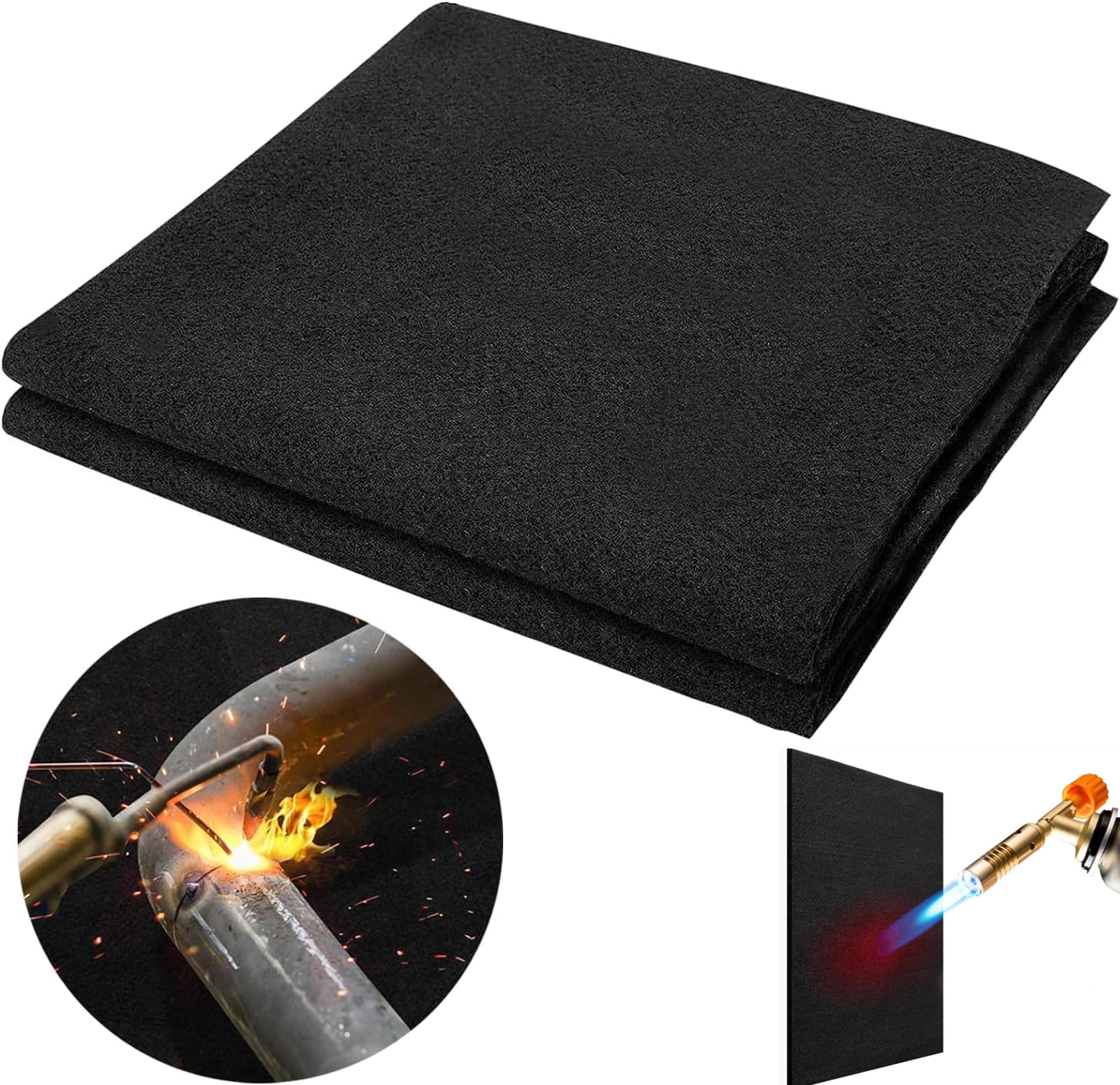 Carbon Felt Welding Blanket Fireproof - Artrylin 12.2 X 12.2in Heat ...