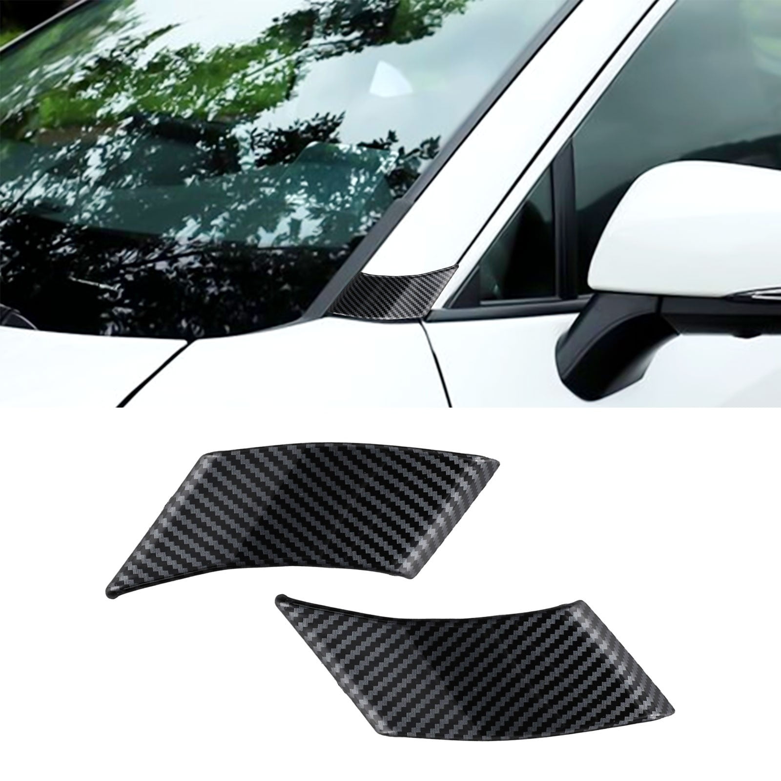 Carbon Fiber A Pillar Front Triangle Molding Trim For Toyota For Rav4 ...