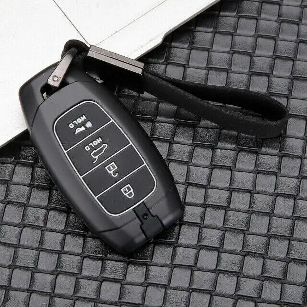 Carbon Fiber Alloy Car Key Case For HYUNDAI Accent Azera Tucson ix35 ...