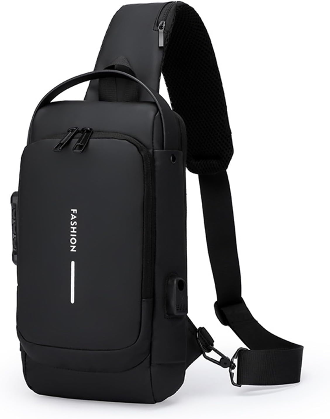 Carbon Fiber Anti Theft Sling Bag for Men, Waterproof Crossbody ...