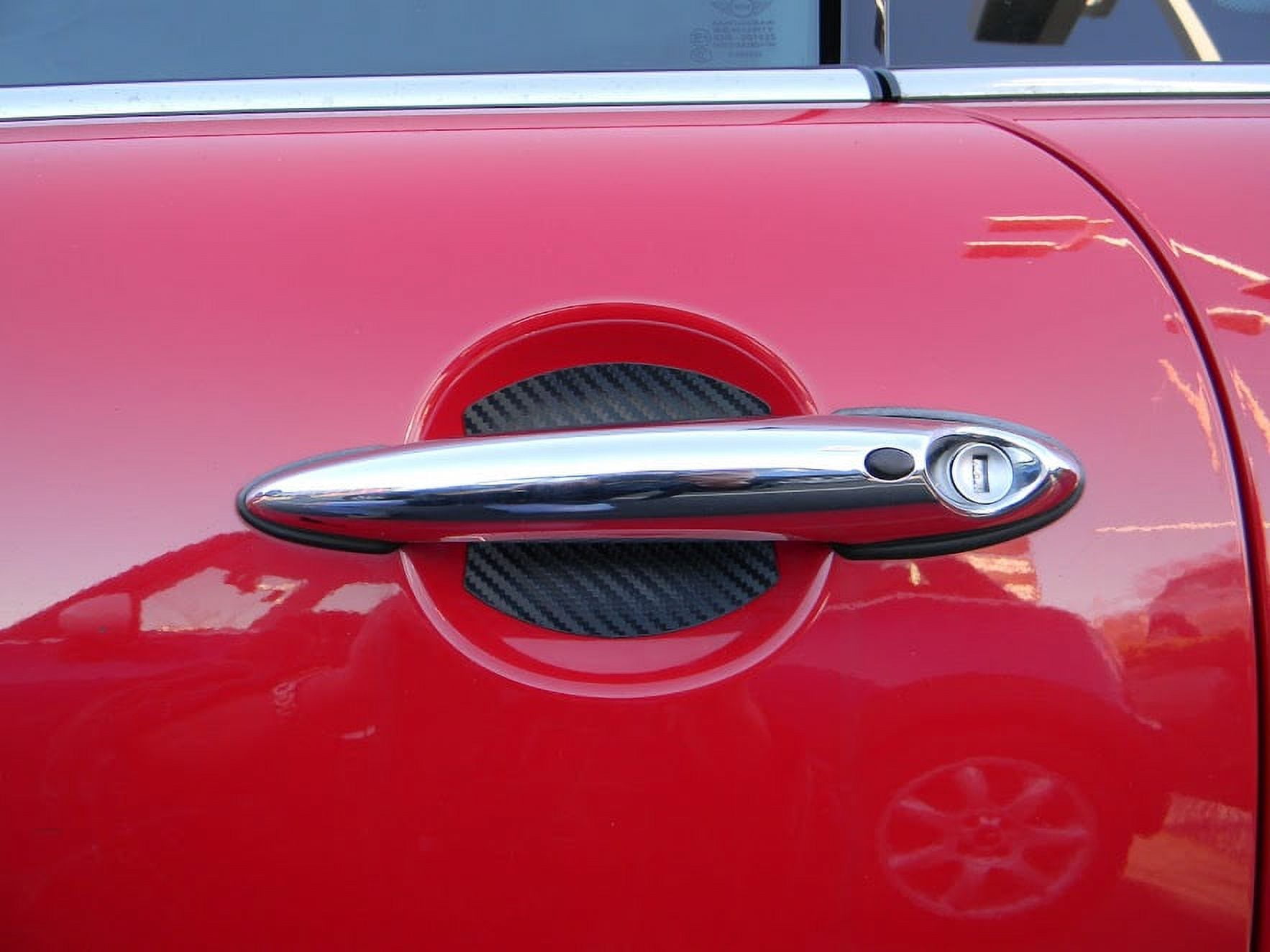 Carbon Fiber Auto Accessory Car Door Handle Scratch Guards Protectors ...