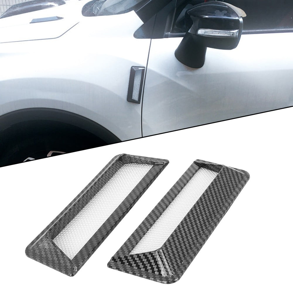 Carbon Fiber Black Air Flow Cover Bonnet Hood Air Flow Intake Cover Air ...