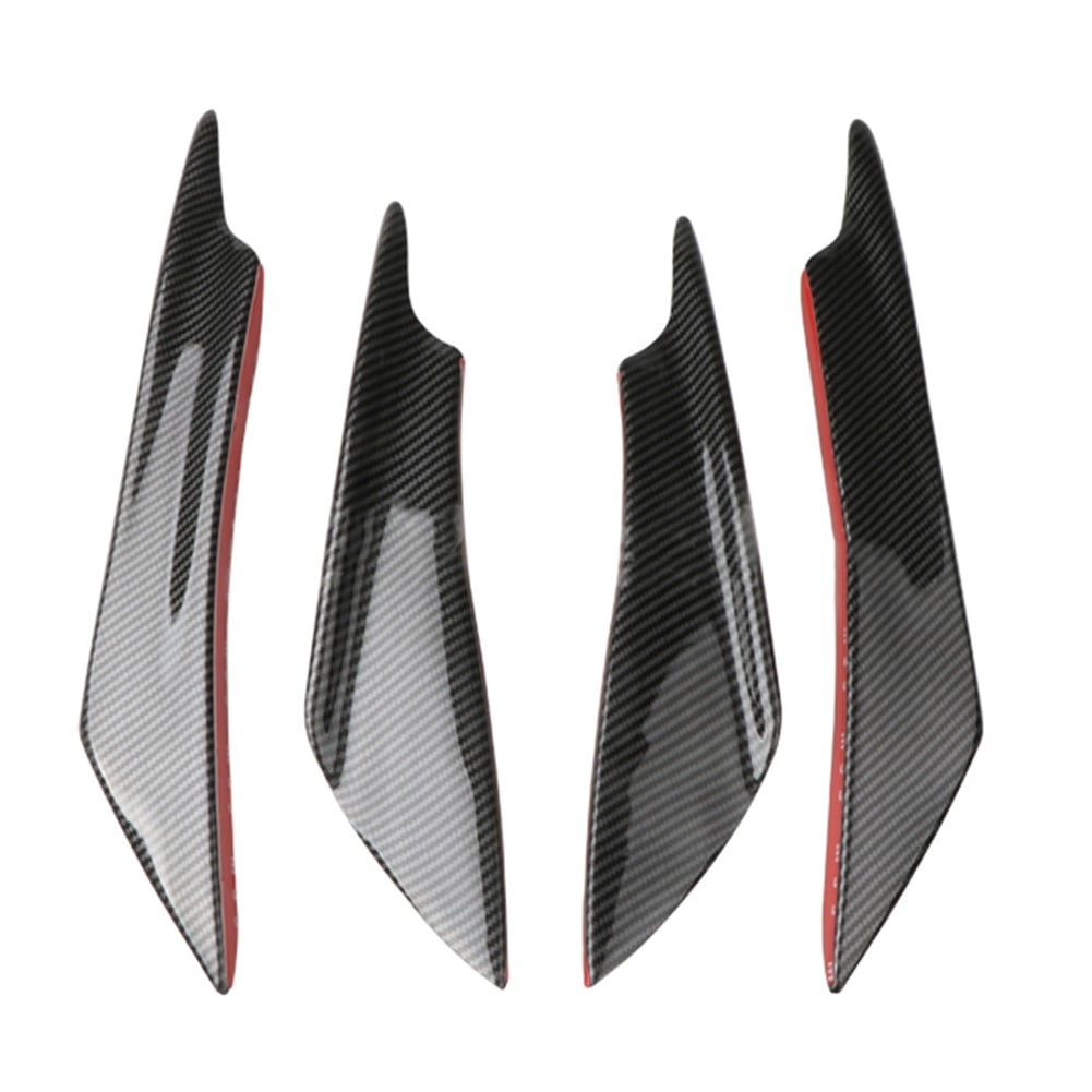 Carbon Fiber Car Bumper Fin Canards Diffuser Splitter Valance Spoiler ...