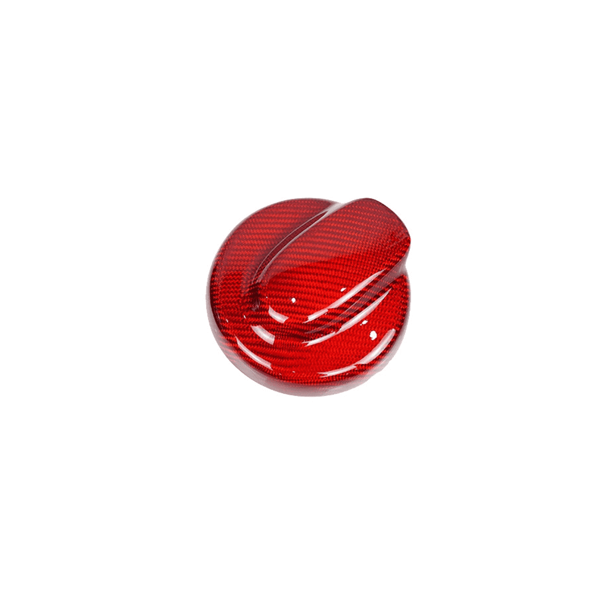 Carbon Fiber Car Fuel Cap Cover Sticker, Precious Gas Cap Trim, Mini ...