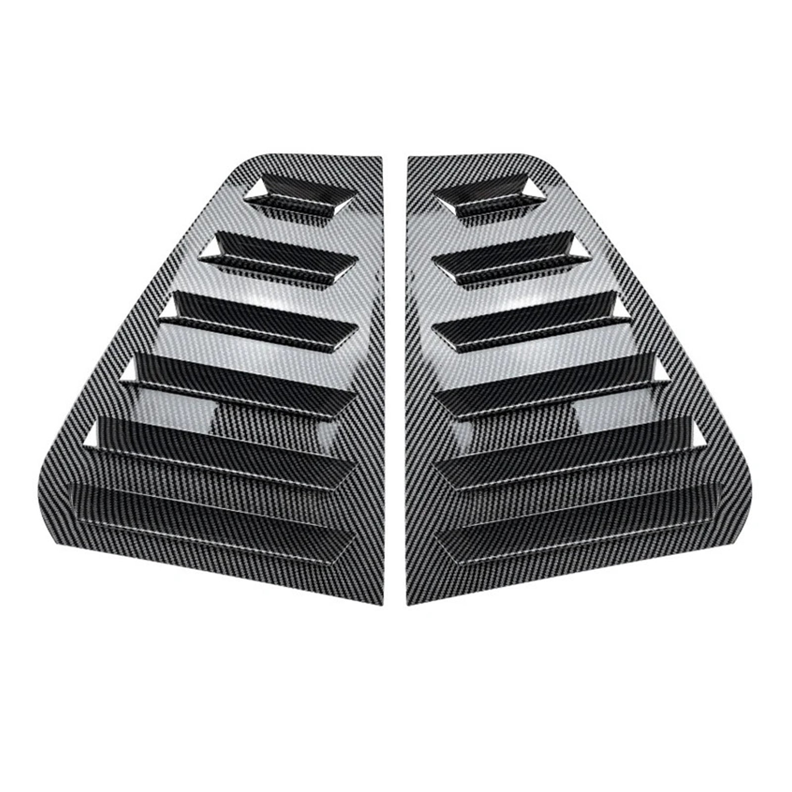 Carbon Fiber Car Rear Window Shutter Cover Trim Window Louver Side Vent ...