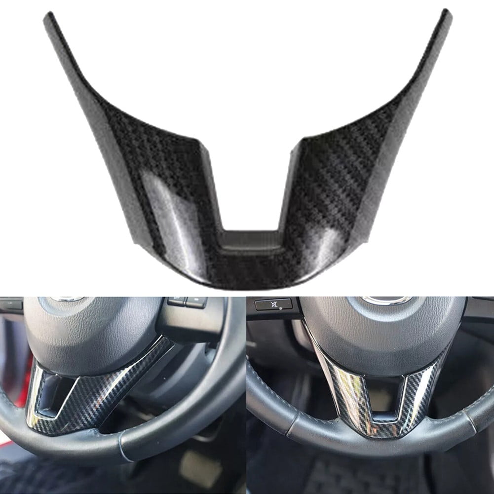 Carbon Fiber Car Steering Wheel Panel Cover Trim for Mazda 3 for Axela ...