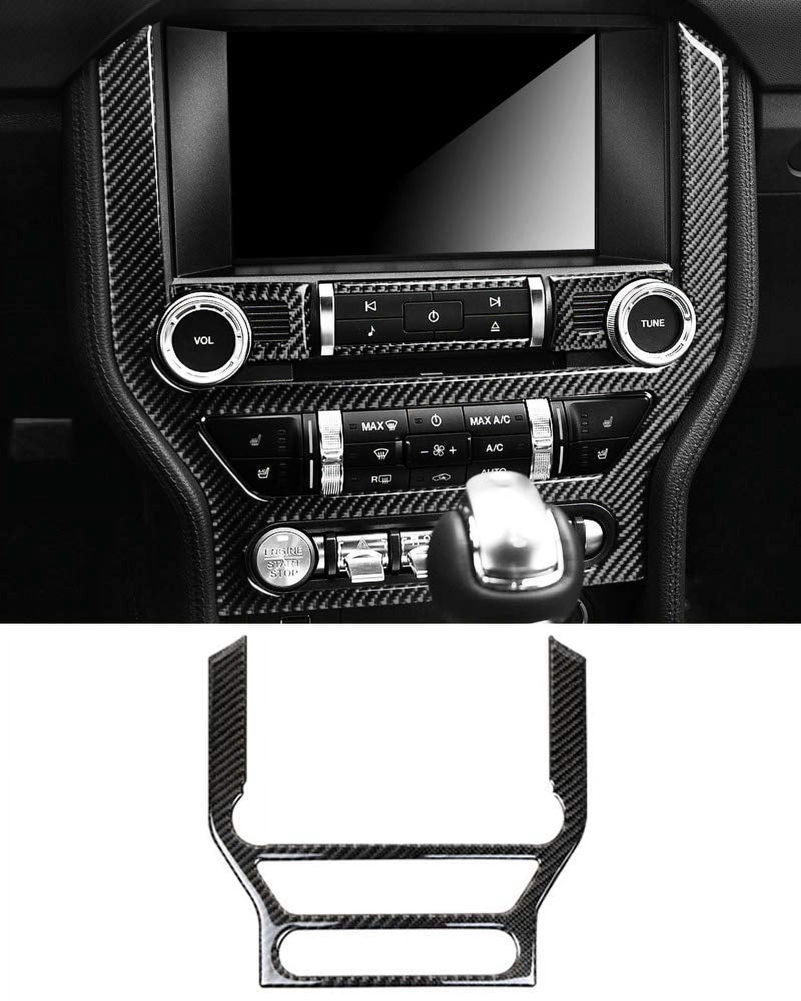 Carbon Fiber Car Styling IFF17 Sticker Decals Central Control Panel ...