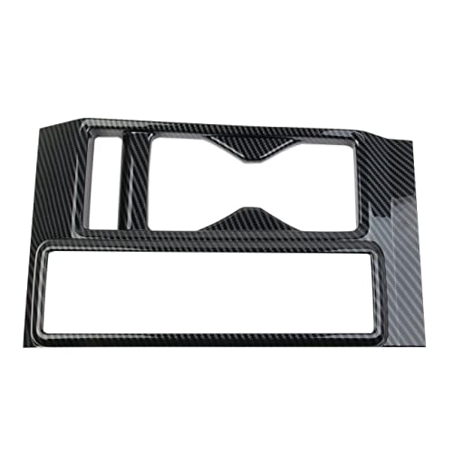 Carbon Fiber Central Control Gear Shift Panel Cup Holder Cover Trim ...