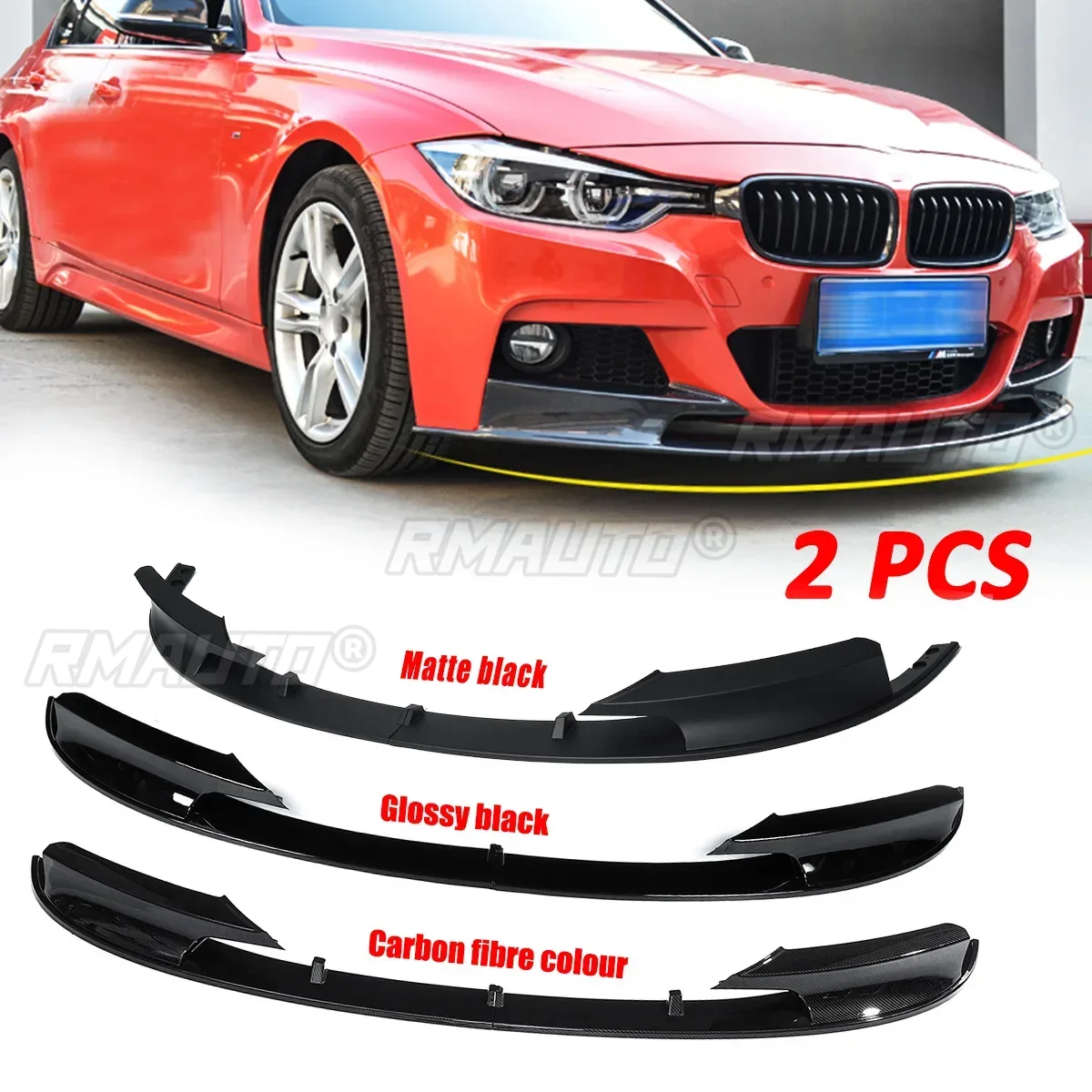 Carbon Fiber Color Front Bumper Cover Front Bumper Surface Only for BMW ...