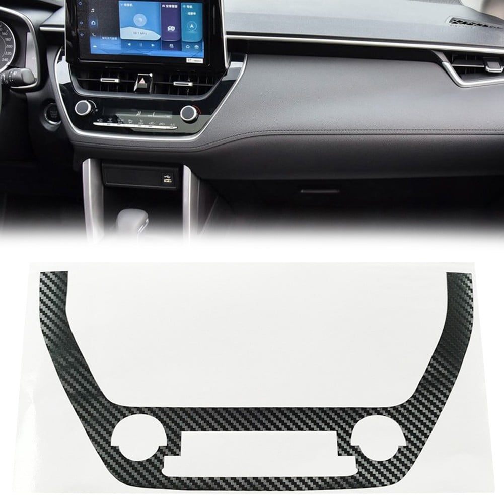 Carbon Fiber Console AC Button Cover Trim Sticker For Toyota for ...