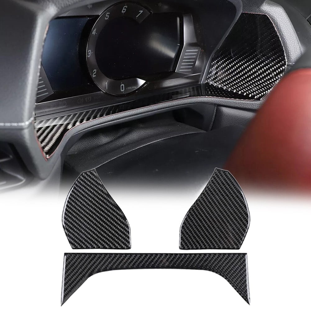 Carbon Fiber Dashboard Speedometer Panel Trim For Toyota GR for Supra A90 19-22 - Walmart.com