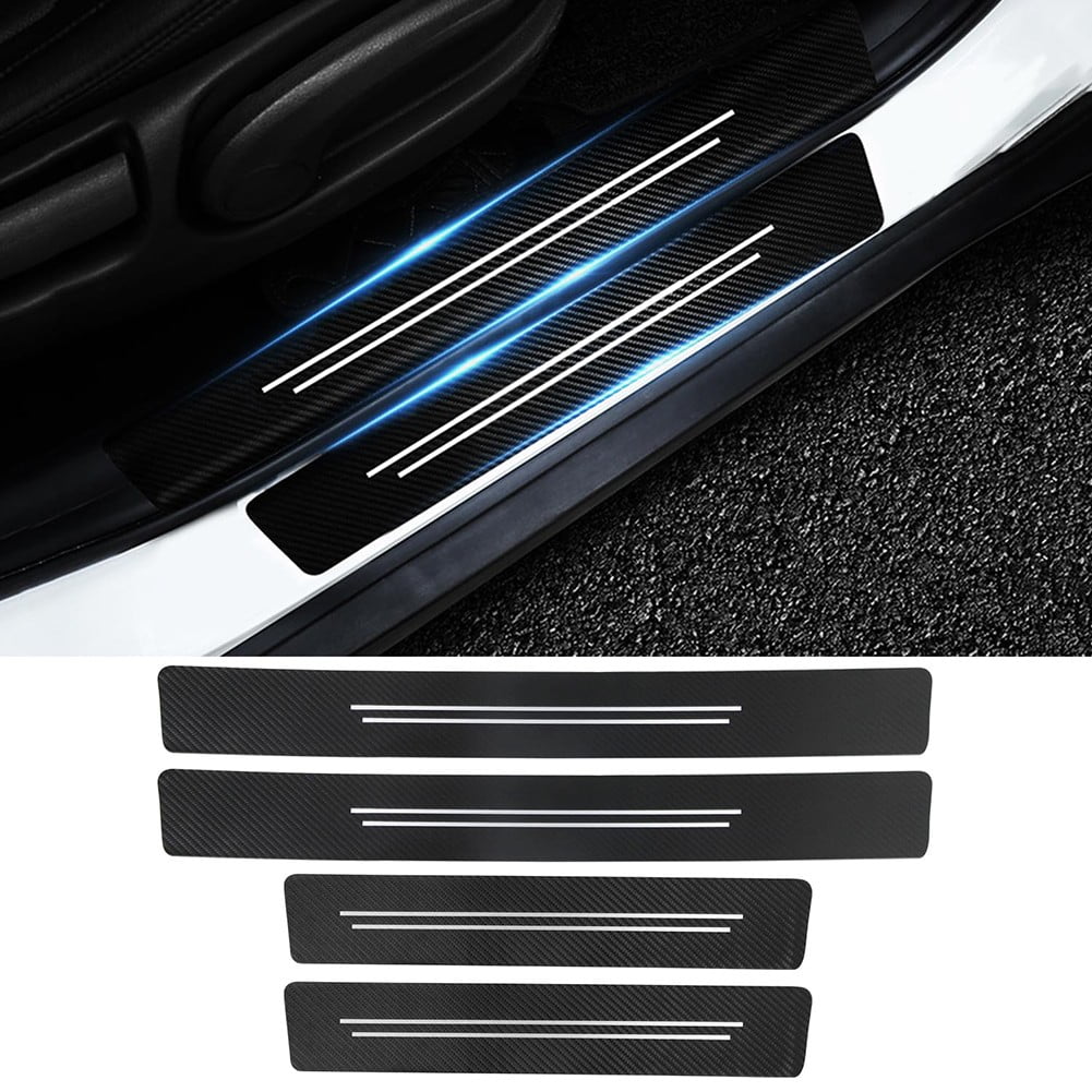 Carbon Fiber Door Threshold Protector Sticker for Most Car Models ...