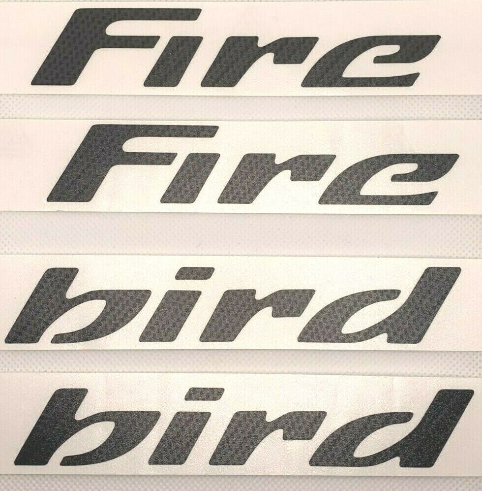 Carbon Fiber Fender Overlay Decal Set 1993-2003 Pontiac Firebird Models ...