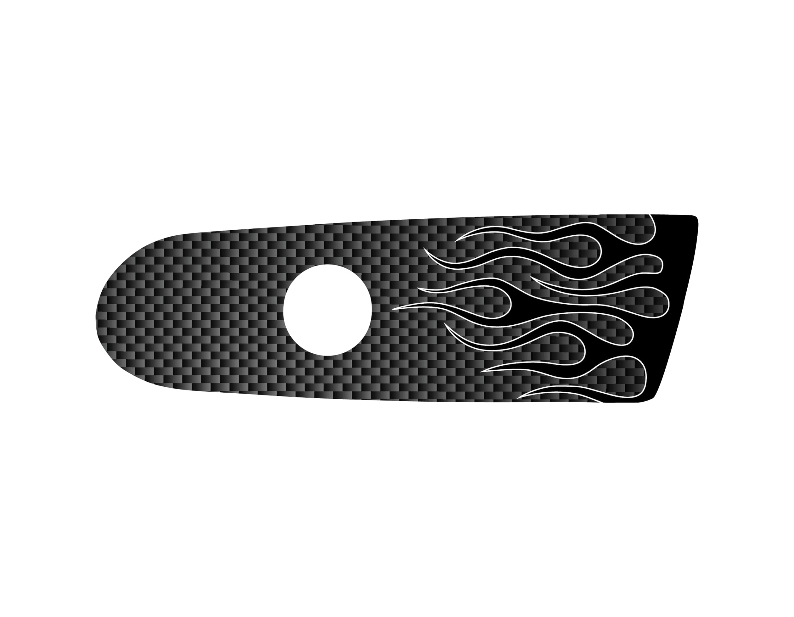 Carbon Fiber Flames Air Cleaner Cover Insert by Kustom Cycle Parts ...