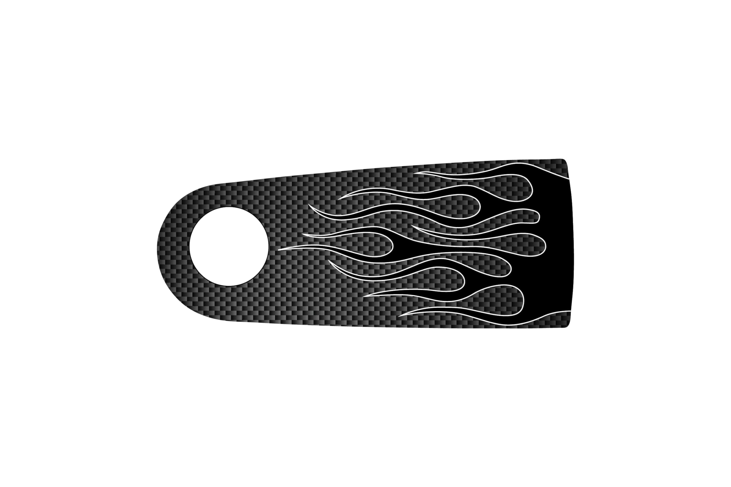 Carbon Fiber Flames Air Cleaner Cover Insert by Kustom Cycle Parts ...