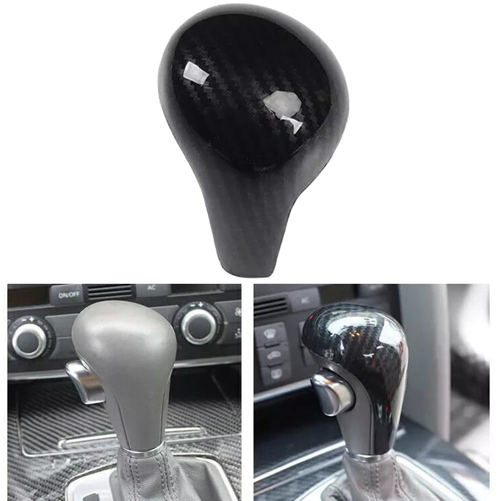 Carbon Fiber for 4L/A5 Q5L for Q7 Central Console Gear Shift Knob Trim - Walmart.com