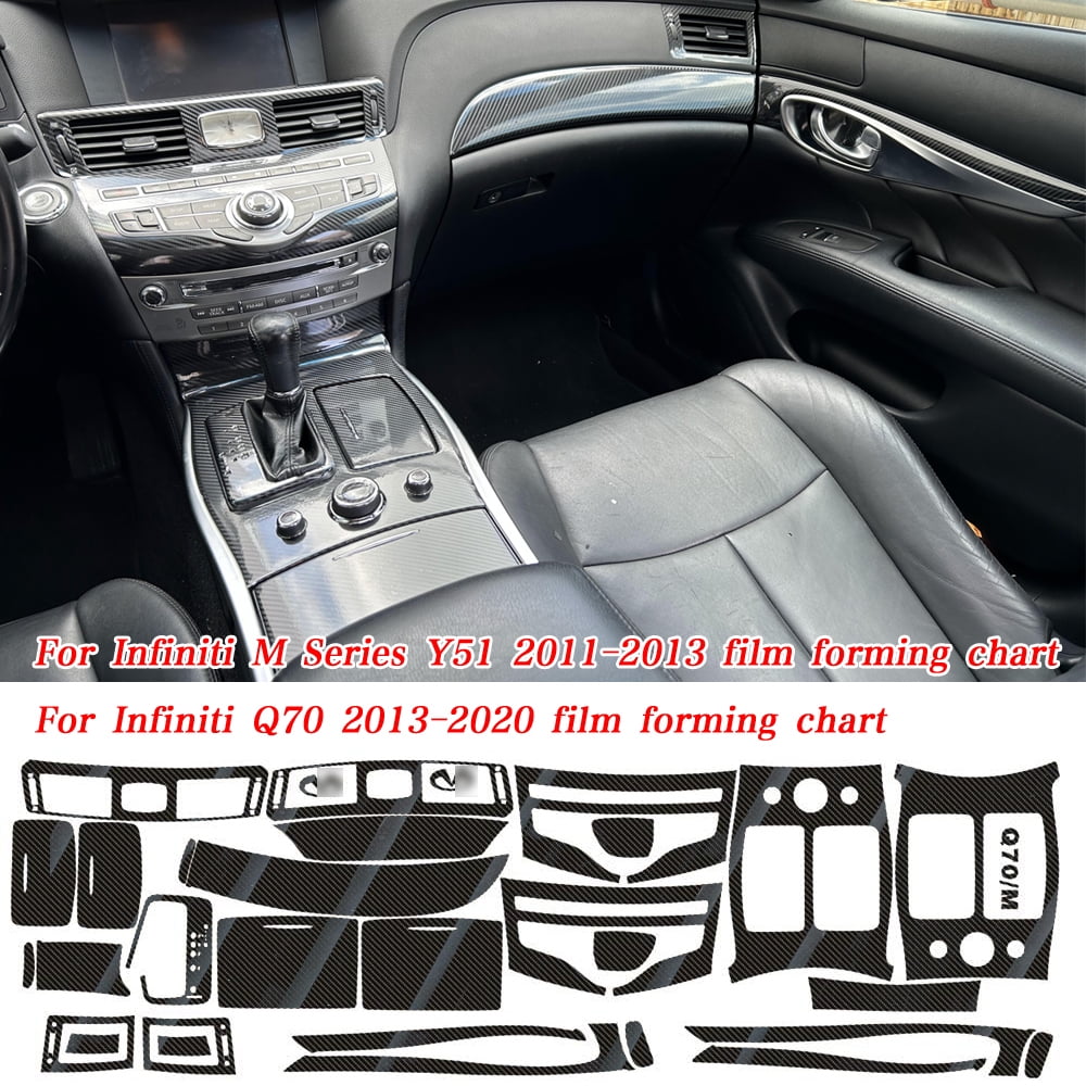 Carbon Fiber For Infiniti M56 M37 Q70 2011-2019 Car Film Interior ...