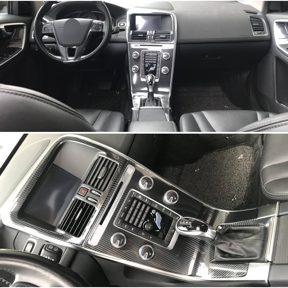 Carbon Fiber For Volvo XC60 2009-2017 Car Film Interior Sticker Center ...