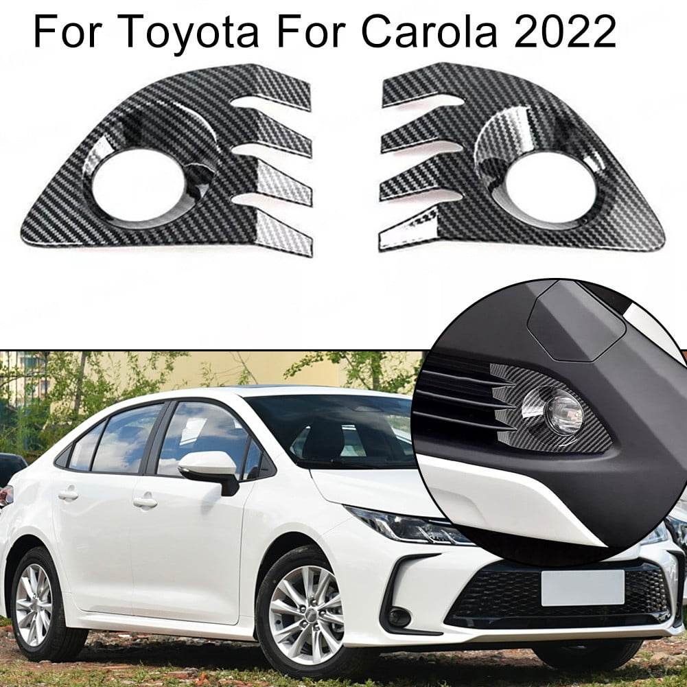 Carbon Fiber Front Fog Lamp Light Cover Trim For Toyota For Corolla ...