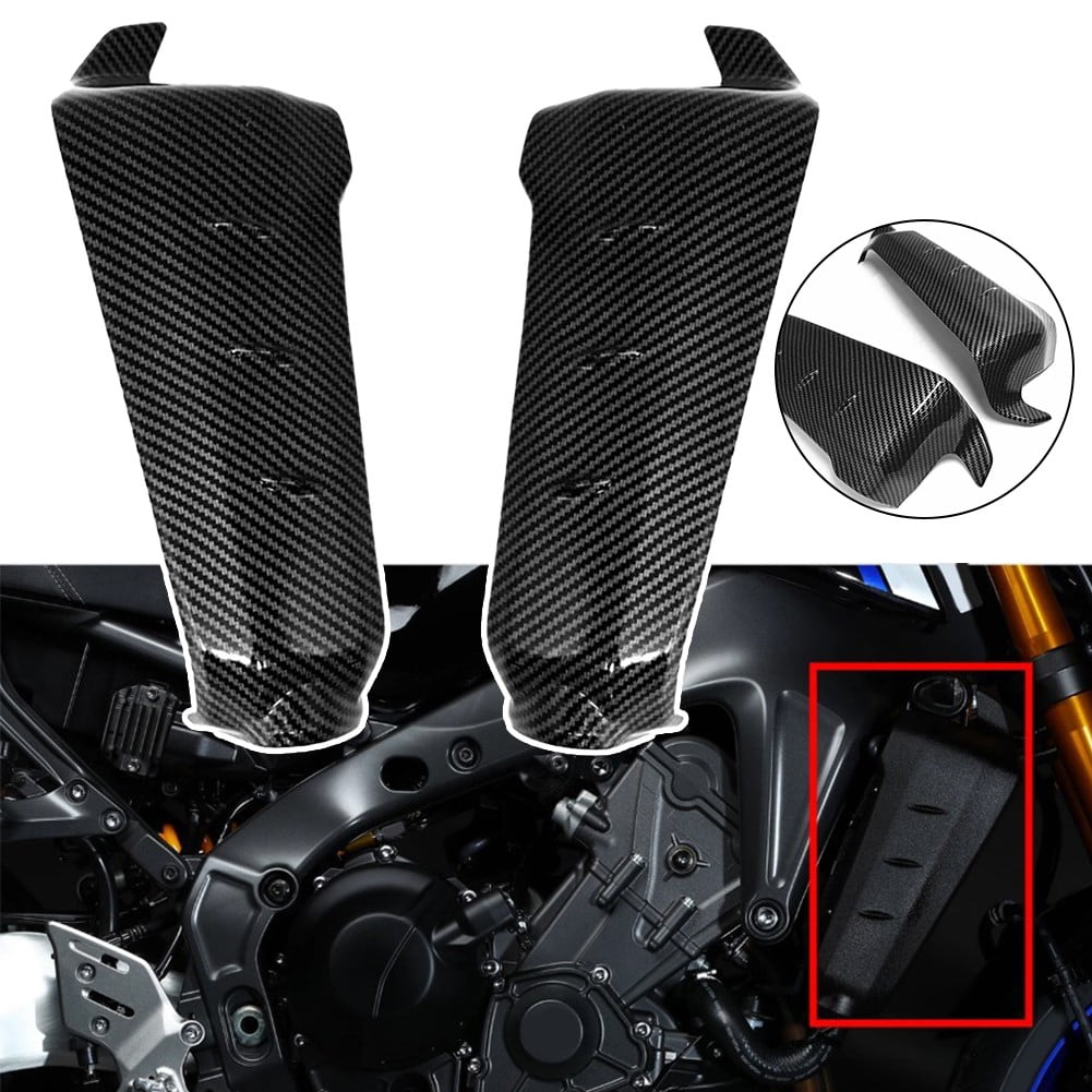 Carbon Fiber Front Side Radiator Covers Fairing for MT09 SP 2021 2024 ...