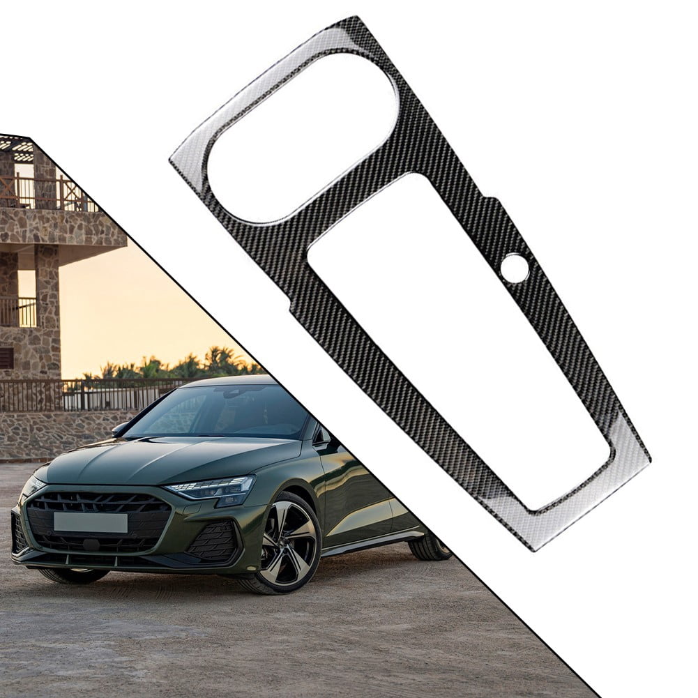 Carbon Fiber Gear Shift Box Panel Sticker Cover Trim For A3 For 8V 2014 ...