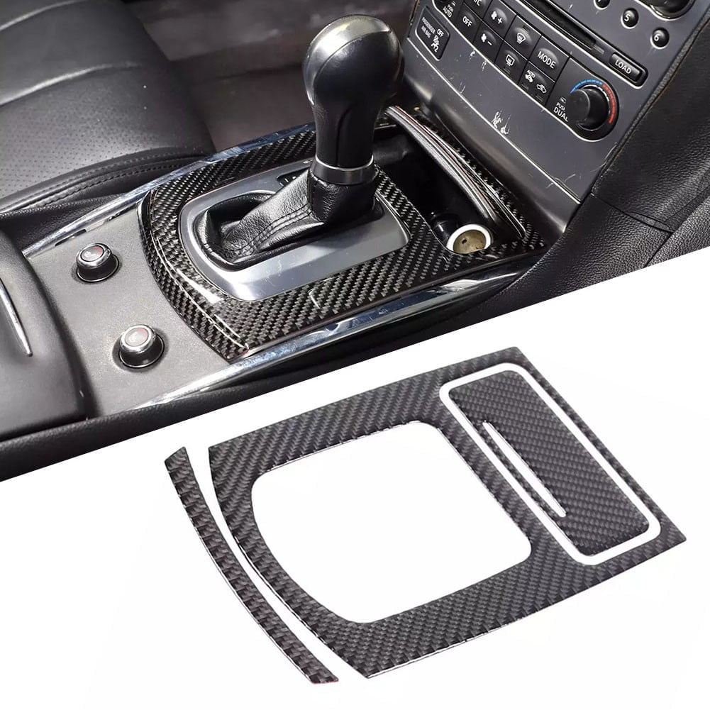 Carbon Fiber Gear Shift Lever Panel Trim Sticker for Infiniti G25 G35 ...