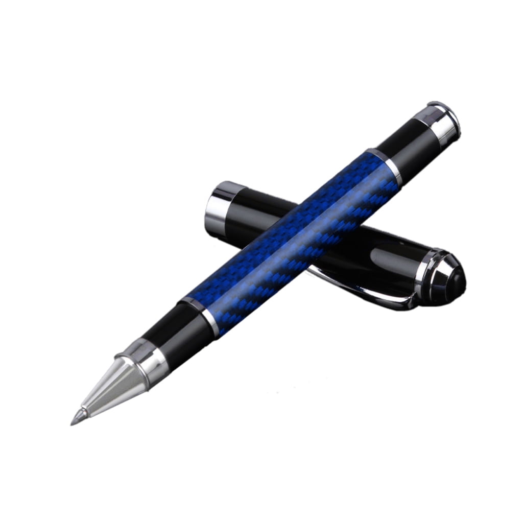 Carbon Fiber Gel Ballpoint Pen Black Ink Business Writing Stationery ...