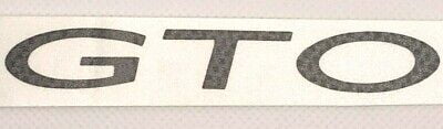Carbon Fiber Grille Emblem "GTO" Overlay Decal (Non-SAP) 2004-2006 ...