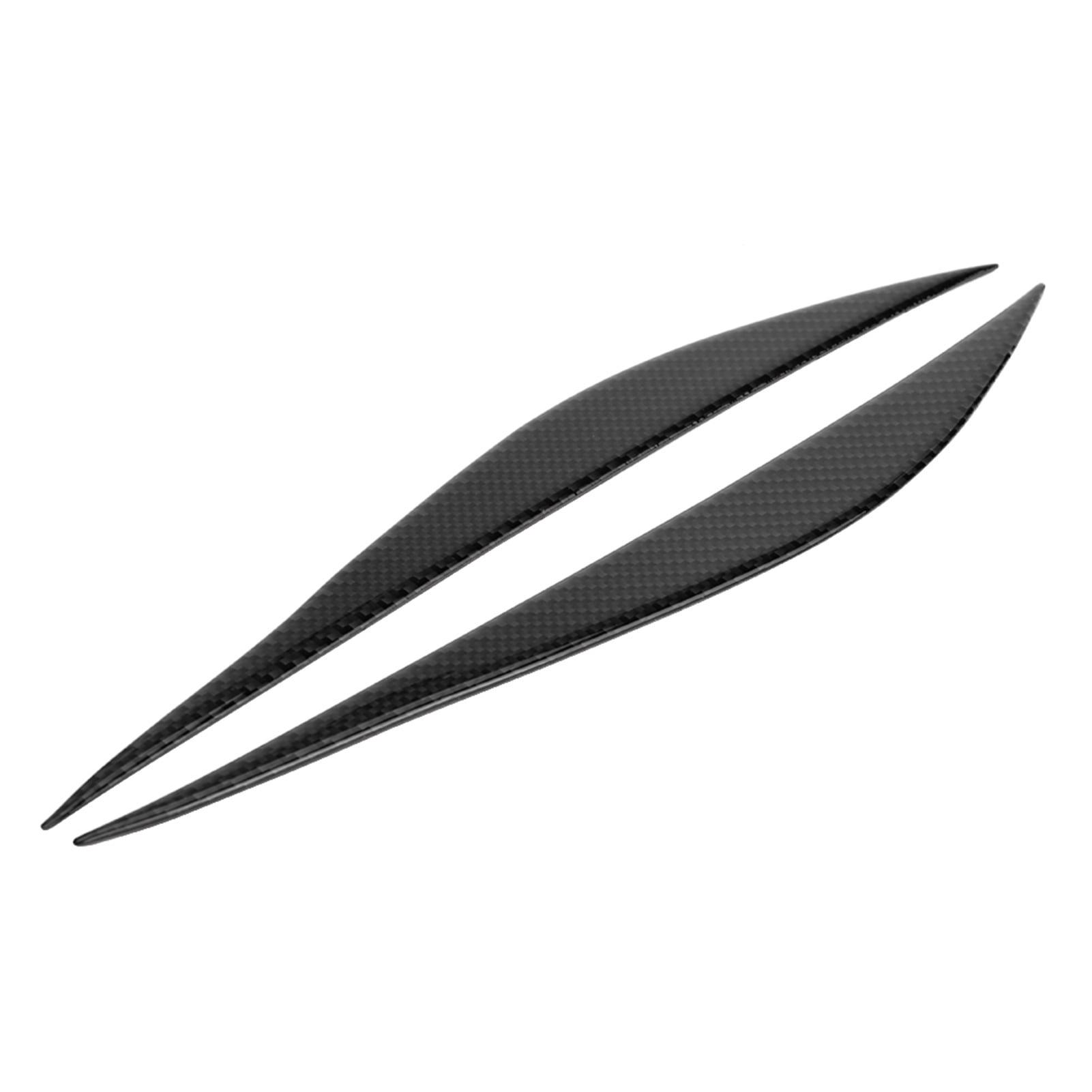 Carbon Fiber Headlight Headlamp Eyebrow Eyelids Cover Trim Sticker for ...