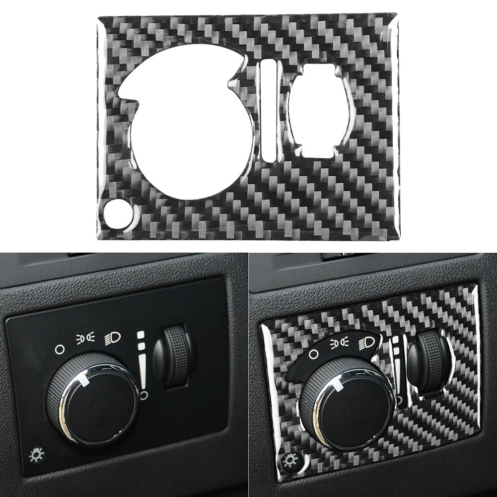 Carbon Fiber Headlight Switch Panel Cover Protect And Decorate Your Car ...