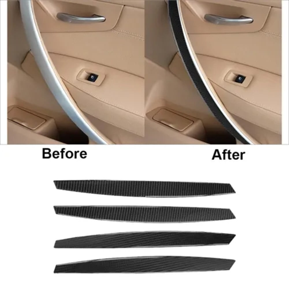 Carbon Fiber Interior Door Pull Cover Trim for X3 E83 2004 2010 (4 ...