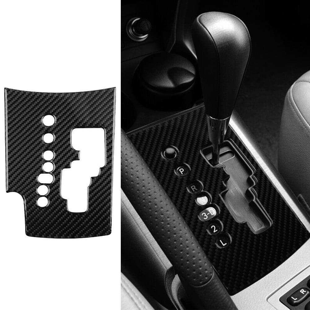 Carbon Fiber Interior Gear Shift Panel Cover Trim Automotive Interior ...