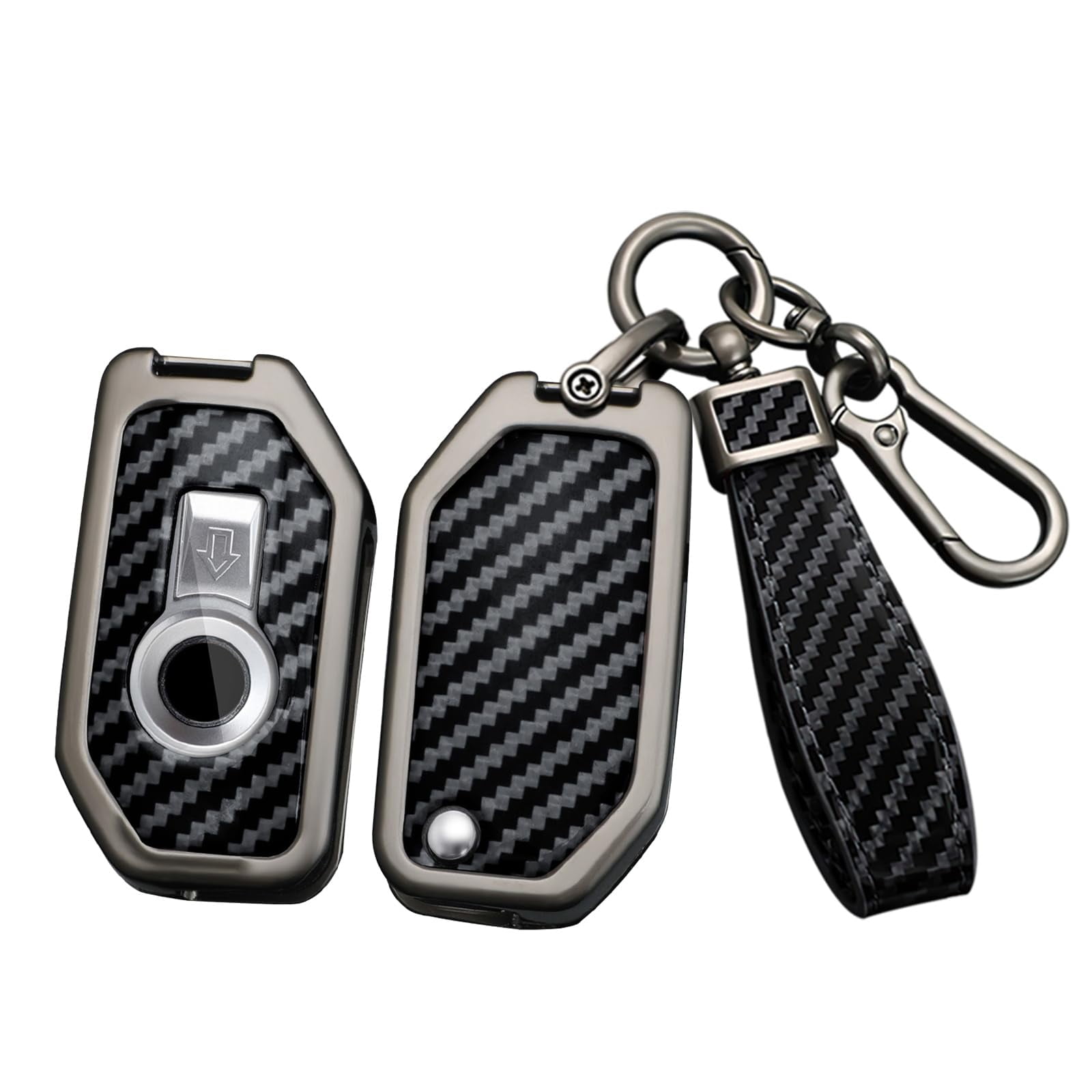Carbon Fiber Key Fob Shell Fit for BMW Motorcycle Key Fob,Solid Car Key ...