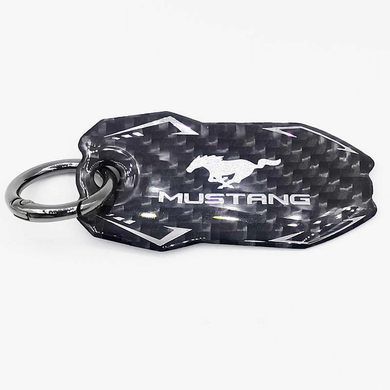 Carbon Fiber Keyring Keychain Mustang GT350 GT500 Pony Horse Emblem ...