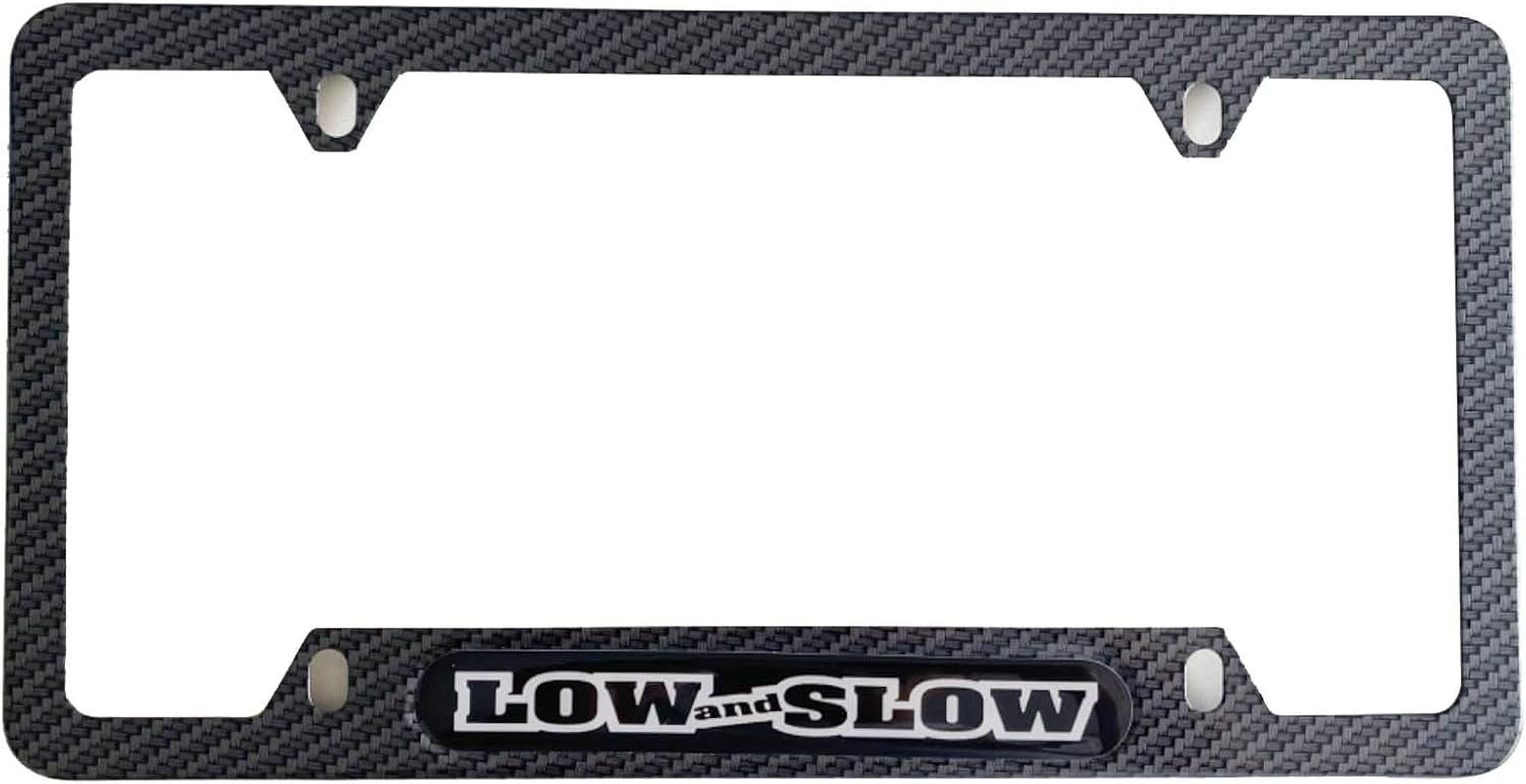 Carbon Fiber License Plate Frame Cover Holder Low and Slow JDM Truck ...