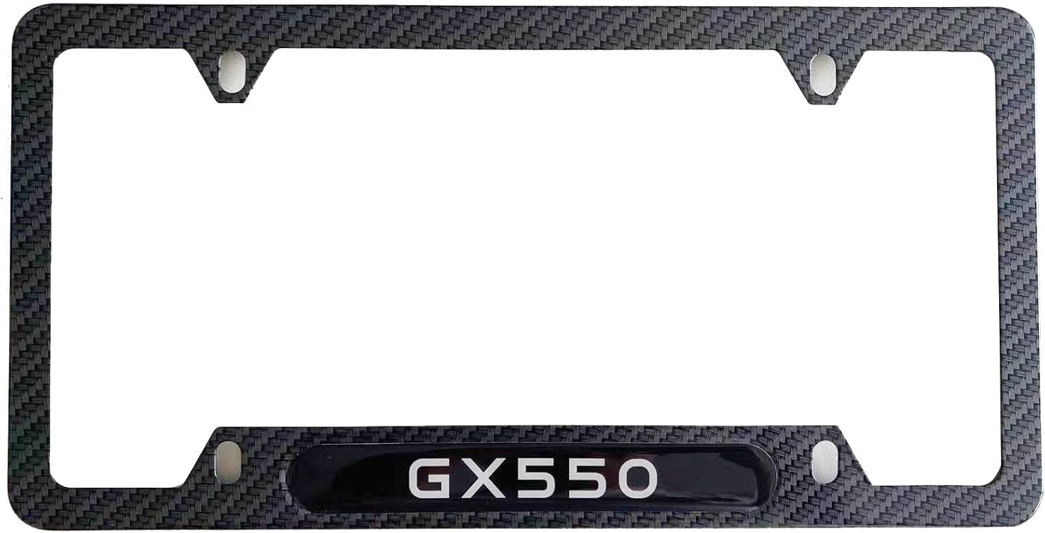 Carbon Fiber License Plate Frame Cover Holder for Lexus GX550 Truck Car ...