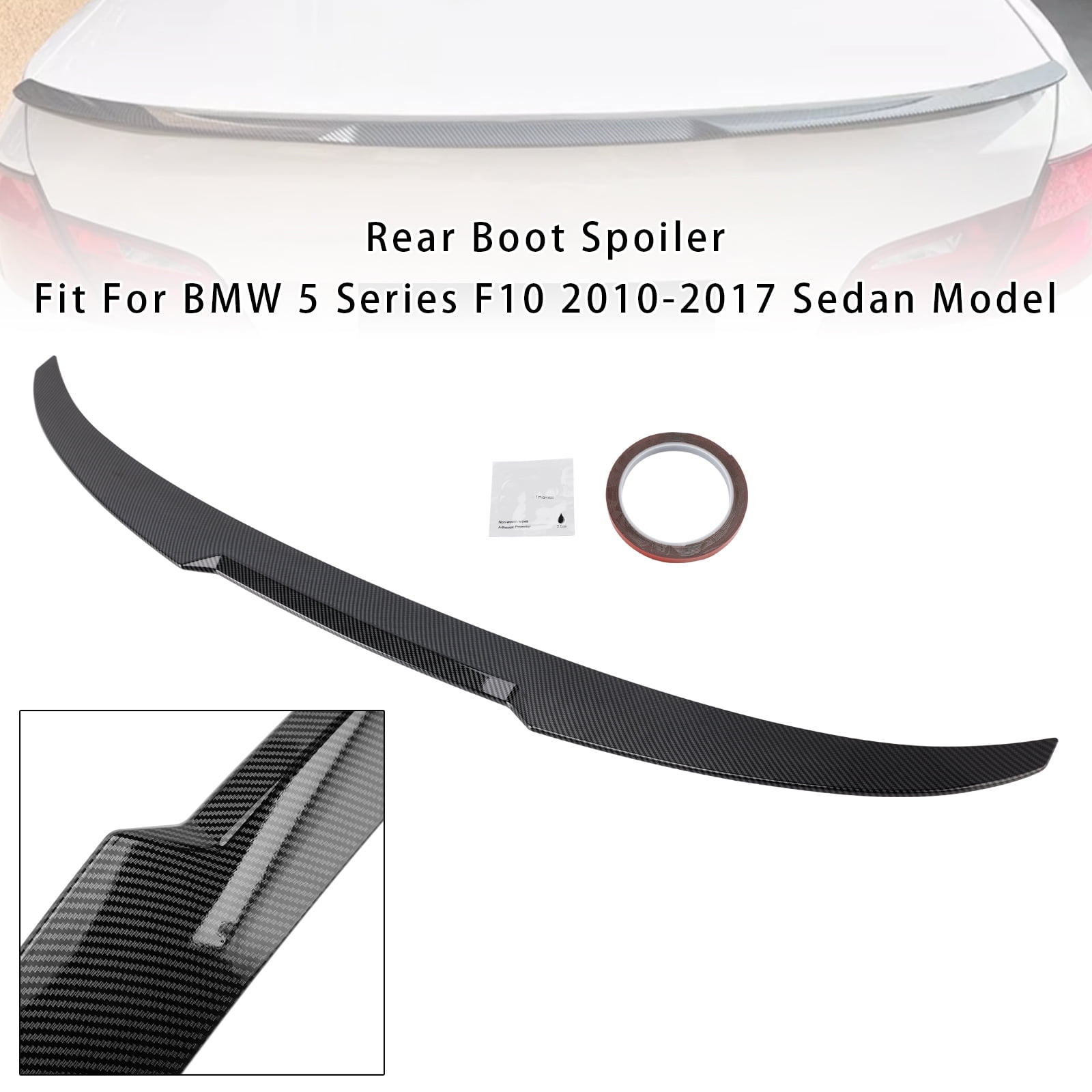 Carbon Fiber Look Rear Boot Spoiler For BMW 5 Series F10 2010-2016 M4 ...