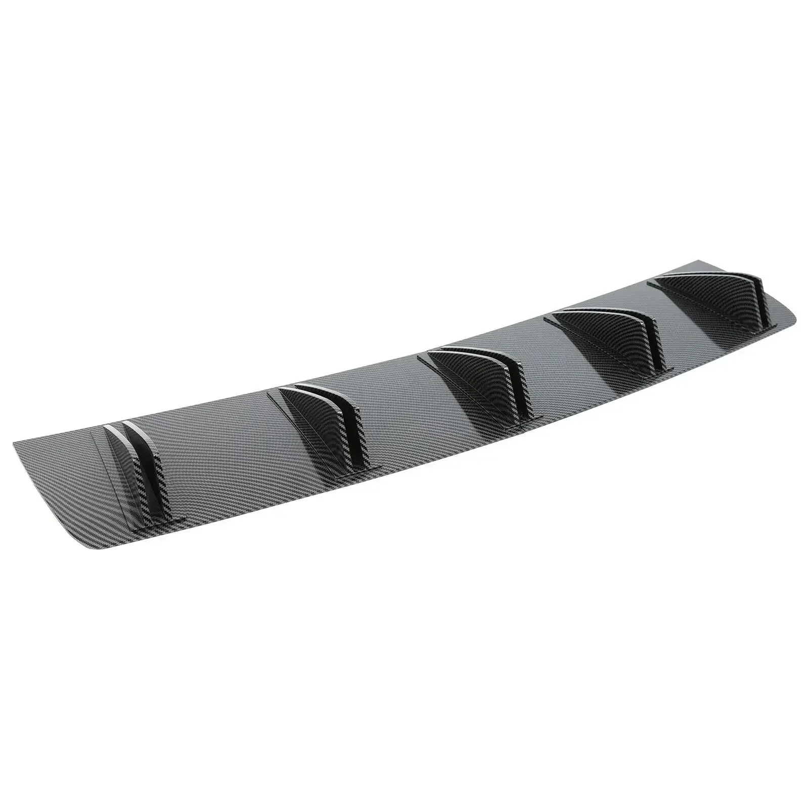 Carbon Fiber Look - Rear Bumper Diffuser for Ford Mustang, Shark Fin ...