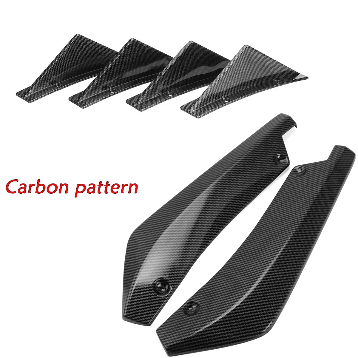 Carbon Fiber Look-Rear Bumper Splitter Cover for Dodge Challenger ...