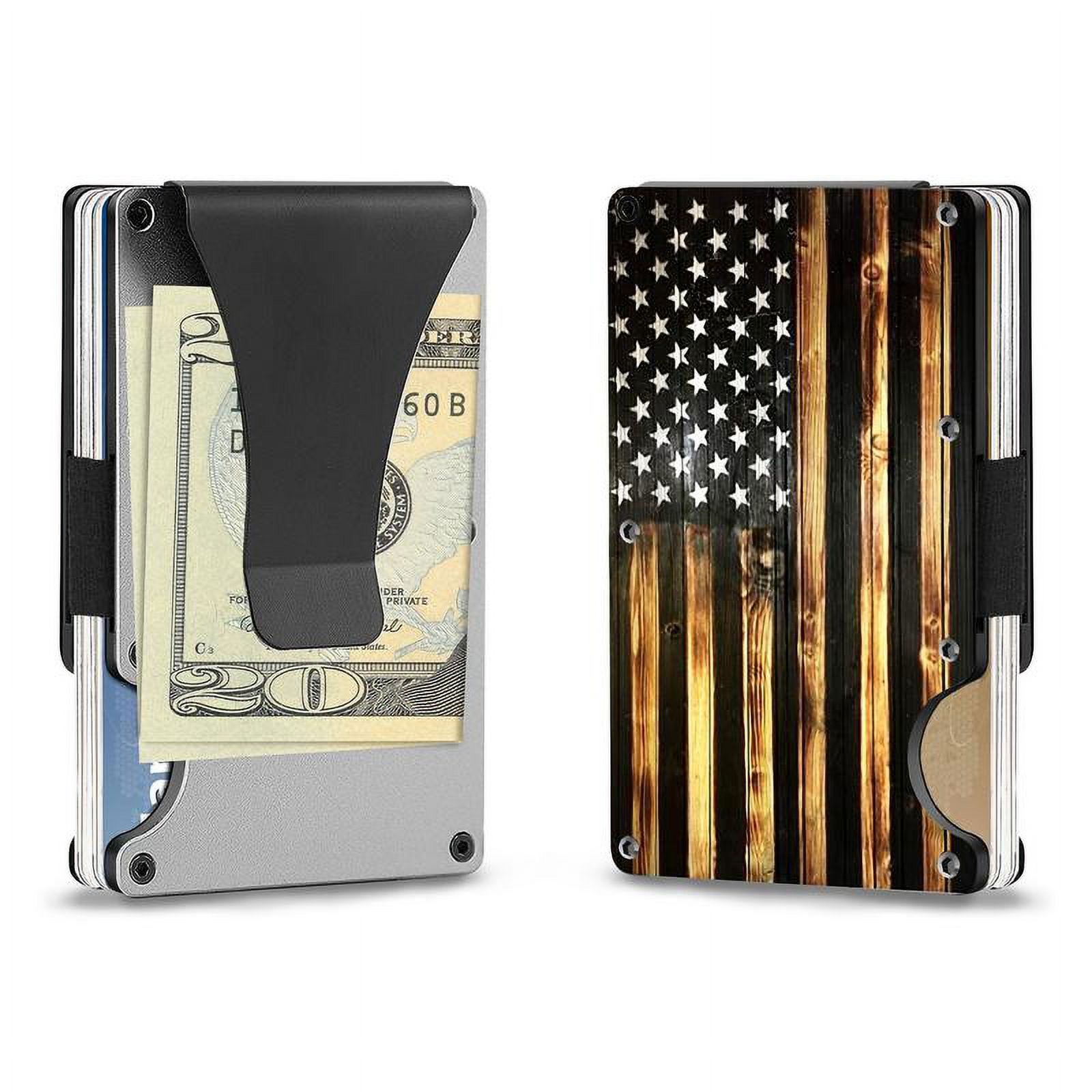 Carbon Fiber Minimalist Credit Card Holder & Money Clip Wallet for Men ...