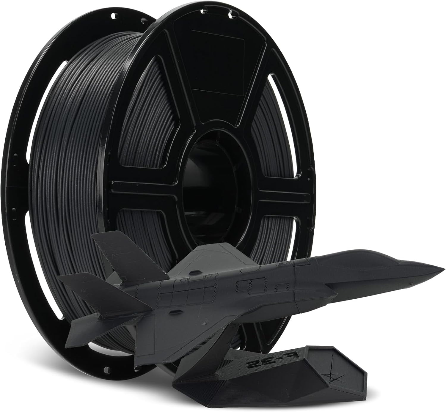 Carbon Fiber PLA Filament 1.75mm Volcanic Rock Gray, Reinforced 3D ...