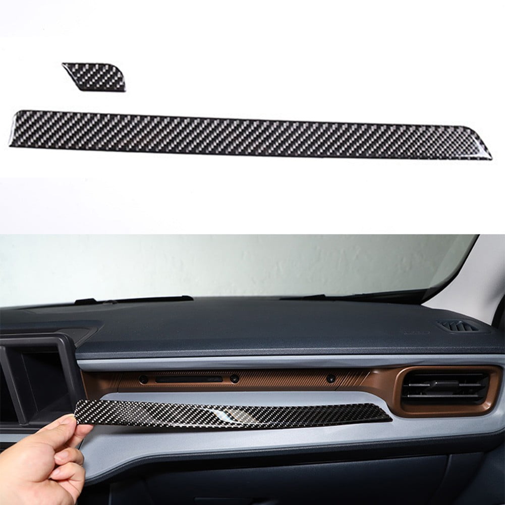 Carbon Fiber Passenger Console Trim Cover Strip Fit For Ford Maverick ...