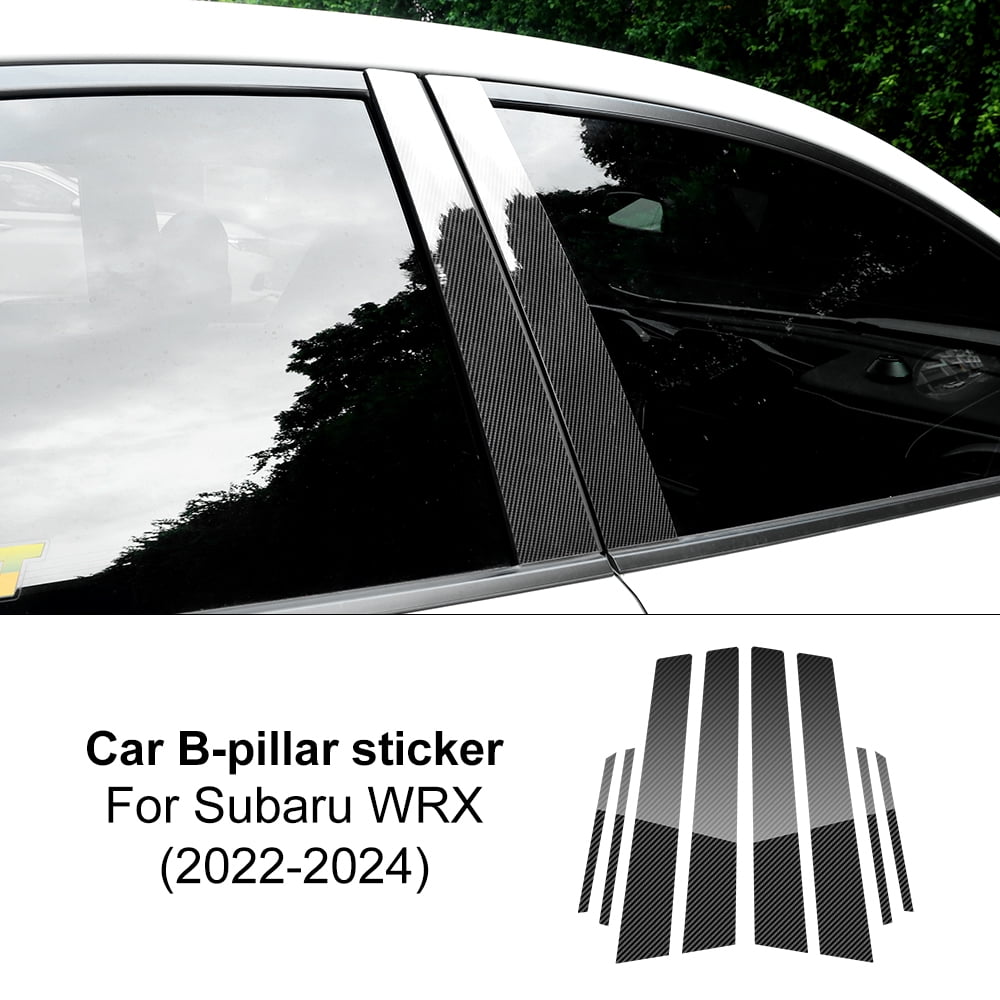 Carbon Fiber Pattern B Pillars Trim Sticker For Subaru WRX 2022 2023 ...