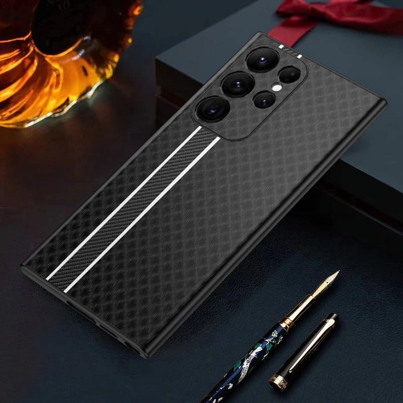 Carbon Fiber Pattern Case For Samsung Galaxy S23 Ultra Plus S22 S24 ...