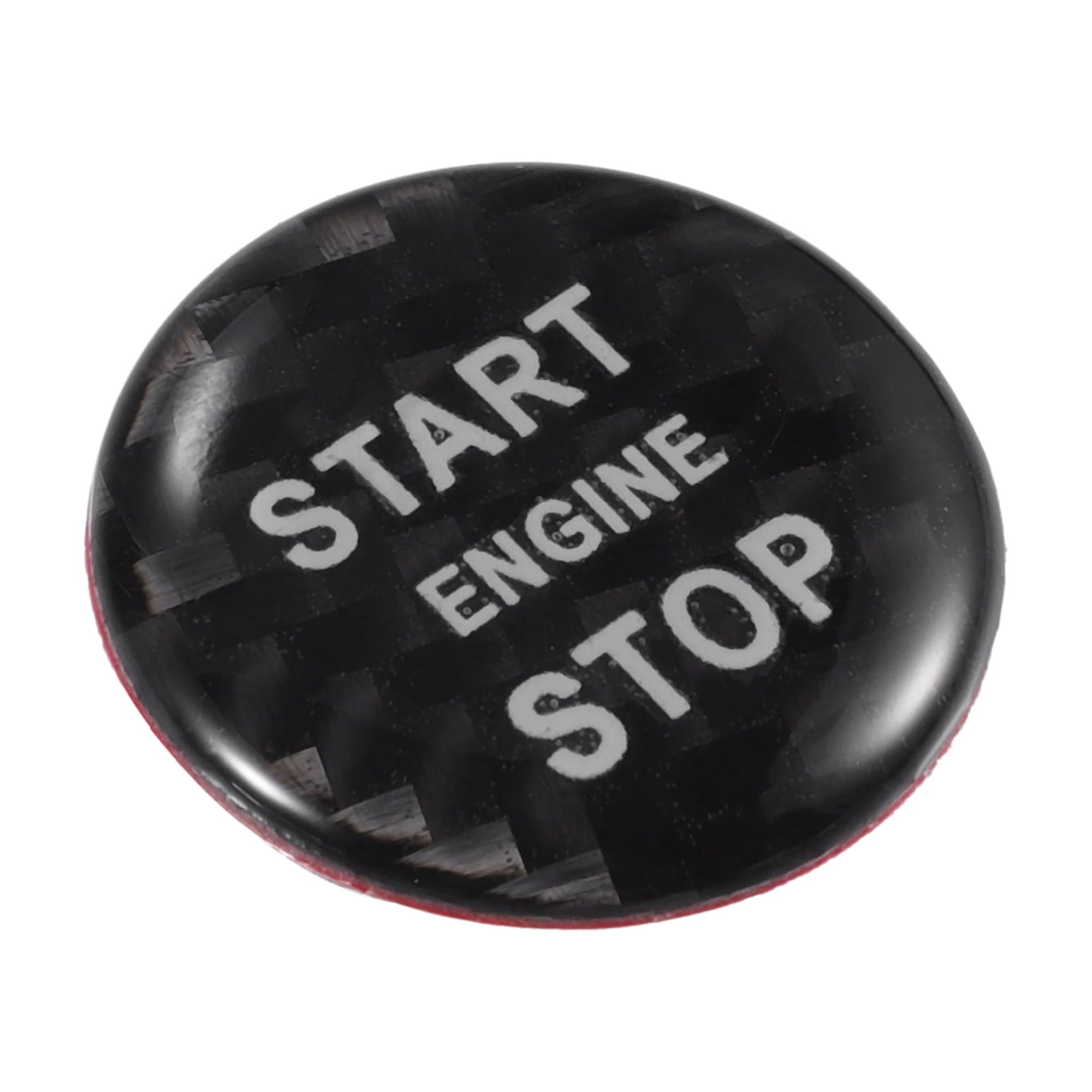 Carbon Fiber Pattern Engine Start Button Cover Trim for Land Rover Push ...