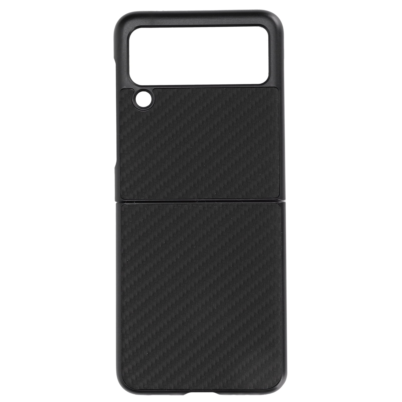 Carbon Fiber Pattern Folding Shell Phone Case for Samsung Galaxy Z Flip ...