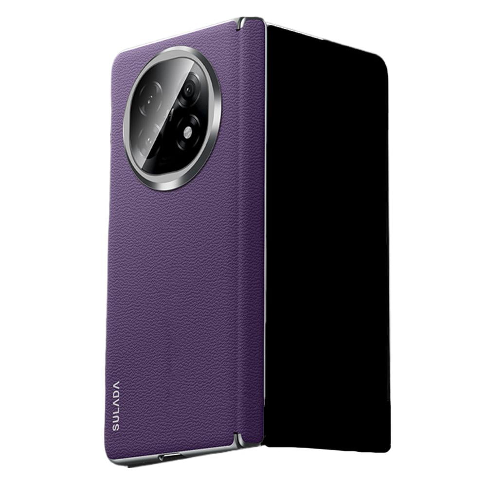 Carbon Fiber Pattern Matte Leather Case for OPPO FIND N5 Folding Cover ...