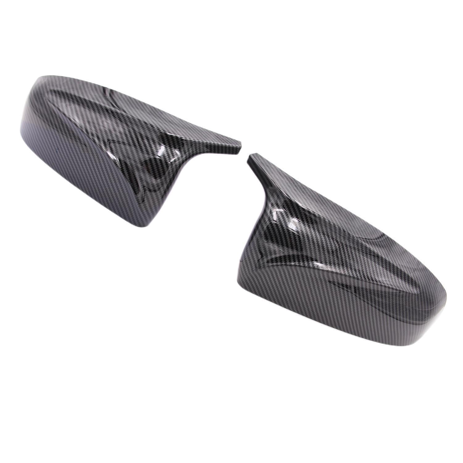 Carbon Fiber Pattern Side Mirror Cover Caps M Style Fit BMW X5 X6 E70 ...